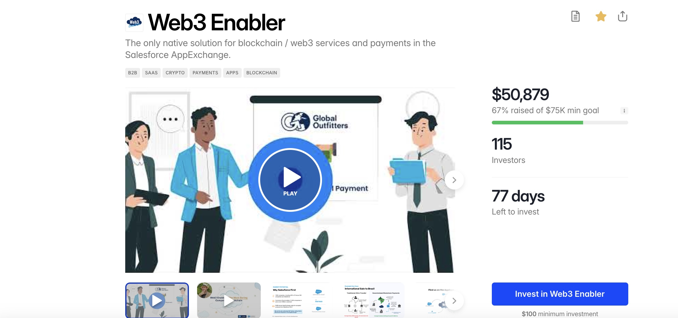 Web3 Enabler on Republic, Republic at $50,000 - Web3 Enabler